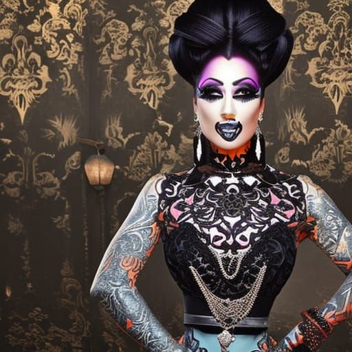 goth woman - AI Generated Artwork - NightCafe Creator