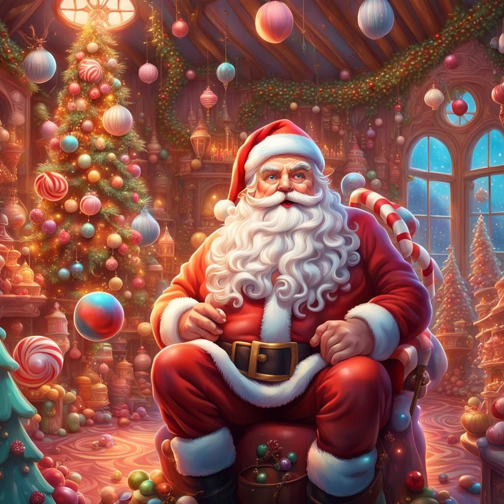 STUNNINGLY BEAUTIFUL FAIRY-TALE, FINELY DETAILED MAGICAL SANTA ...