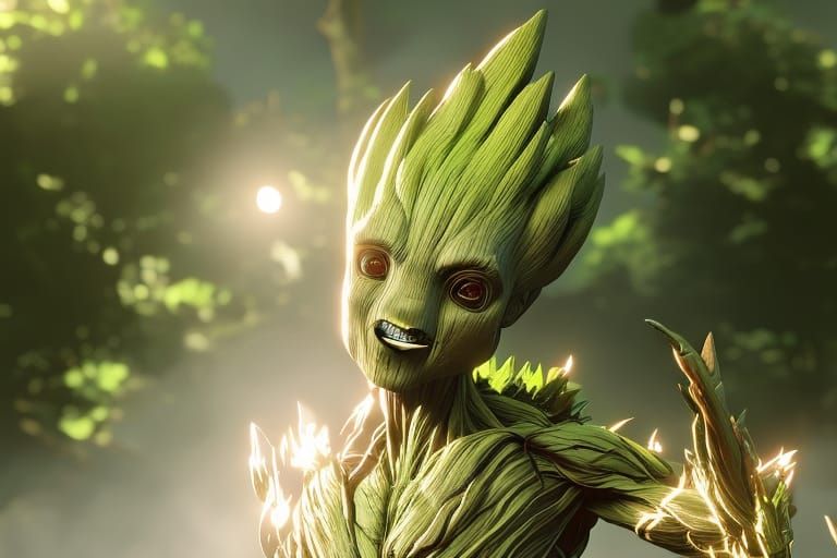 I am Groot, i am groot - AI Generated Artwork - NightCafe Creator