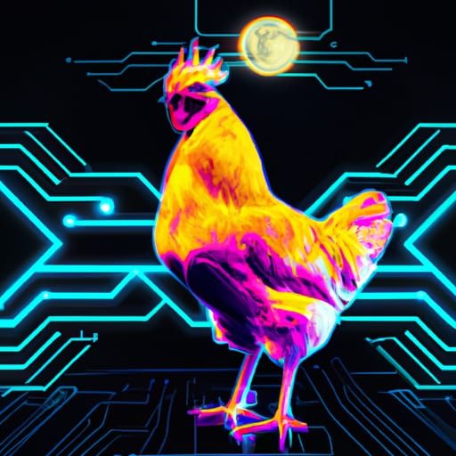 cybernetic chicken - AI Generated Artwork - NightCafe Creator
