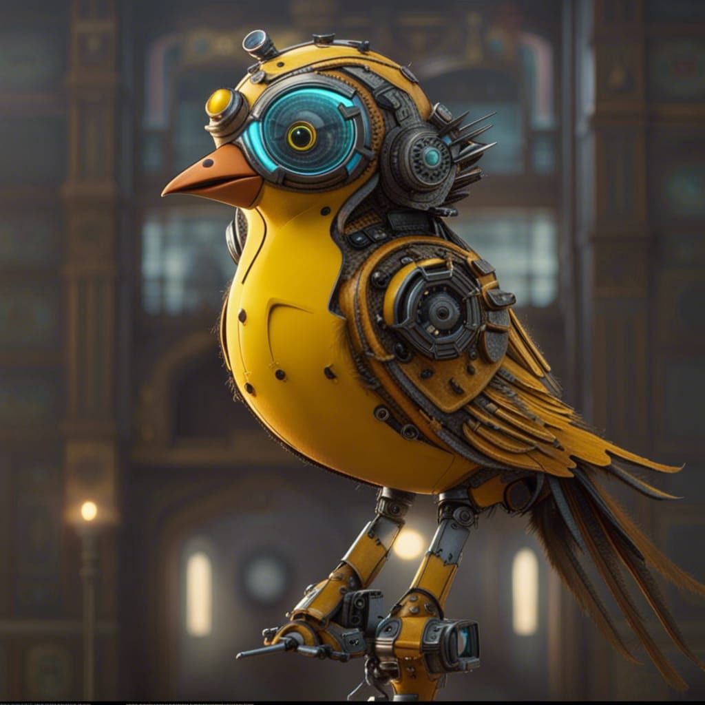 Robo-canary - AI Generated Artwork - NightCafe Creator