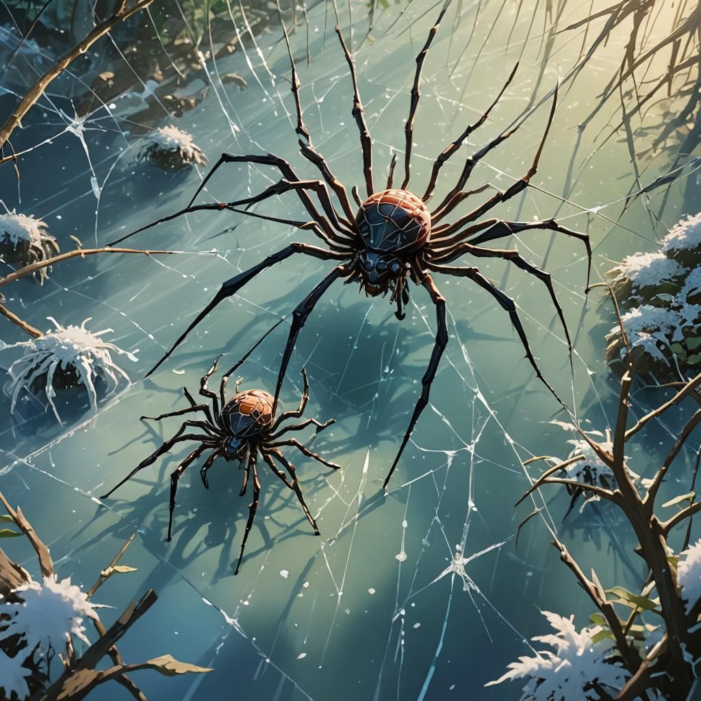 A spider-human Frozen spiders at you - AI Generated Artwork - NightCafe ...