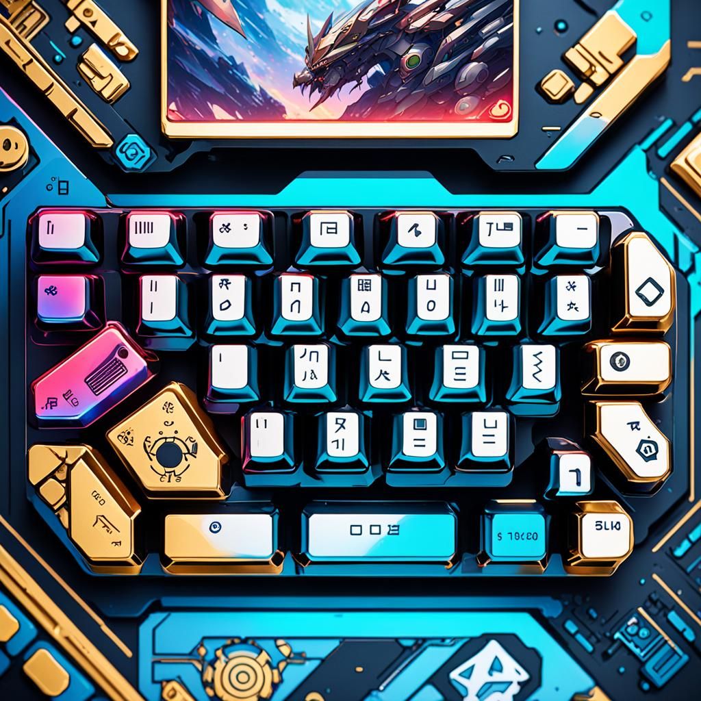 Sci-fi mech keyboard - AI Generated Artwork - NightCafe Creator