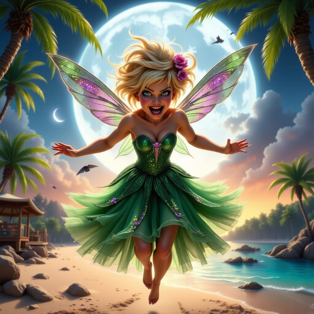 Angry Meemaw Tinkerbell - Fierce Meemaw Tinkerbell in Ether...