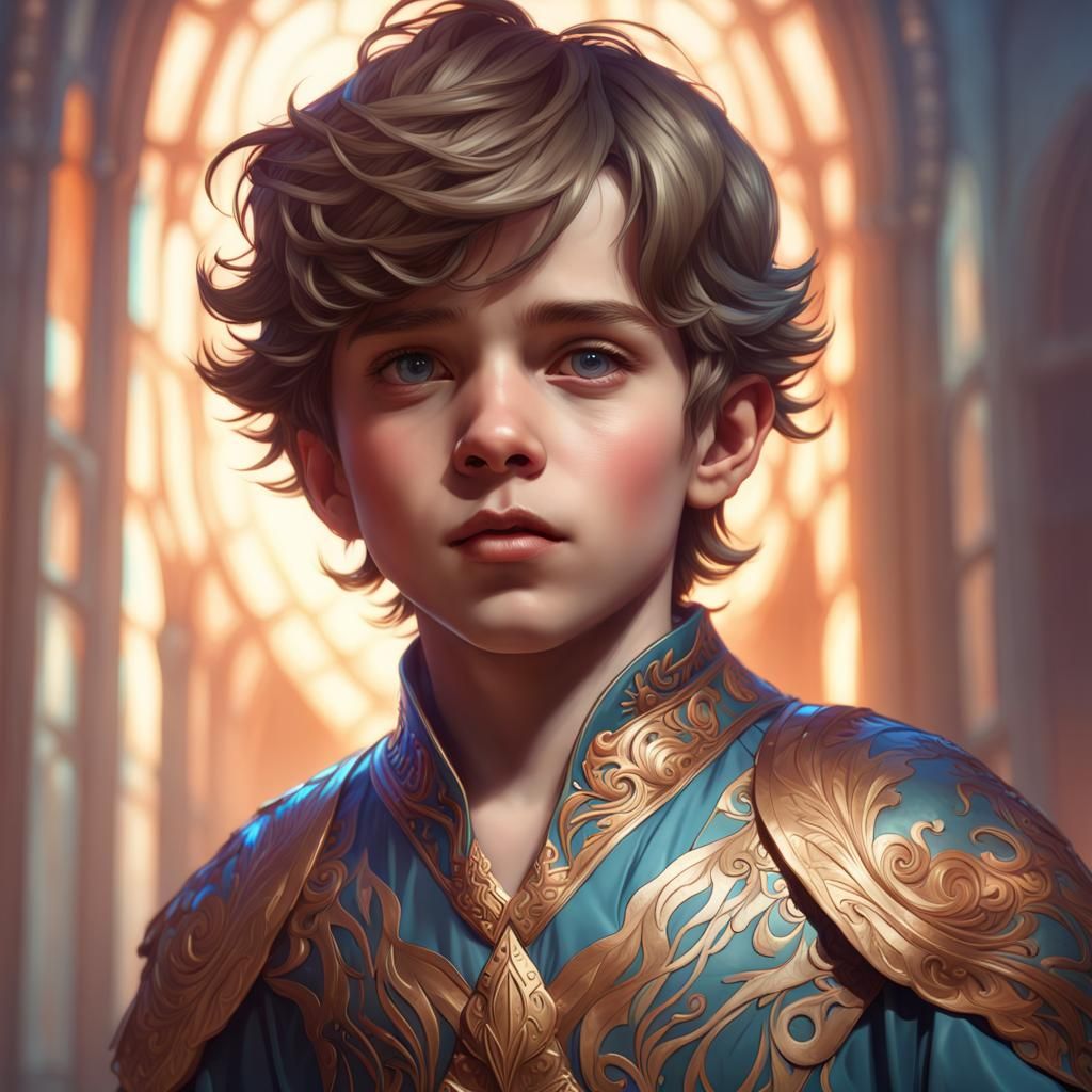 fantastic beautiful boy Wearing brilliant fantastic dress - AI ...