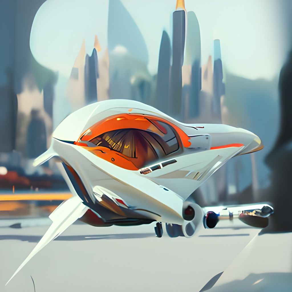 sleek passenger starship - AI Generated Artwork - NightCafe Creator