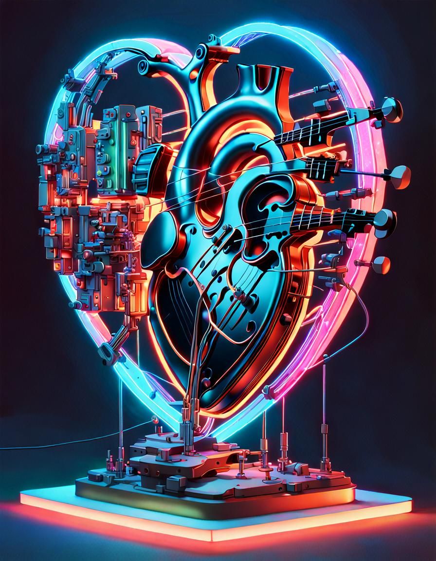 Musical heart RPG instrument or BlueTooth - AI Generated Artwork ...