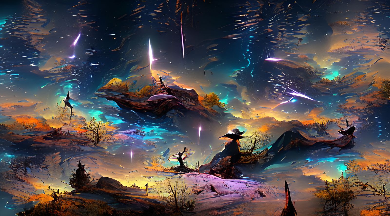 Imploding Stars - AI Generated Artwork - NightCafe Creator