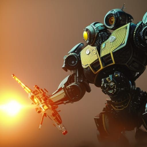 bumble bee in armour - AI Generated Artwork - NightCafe Creator