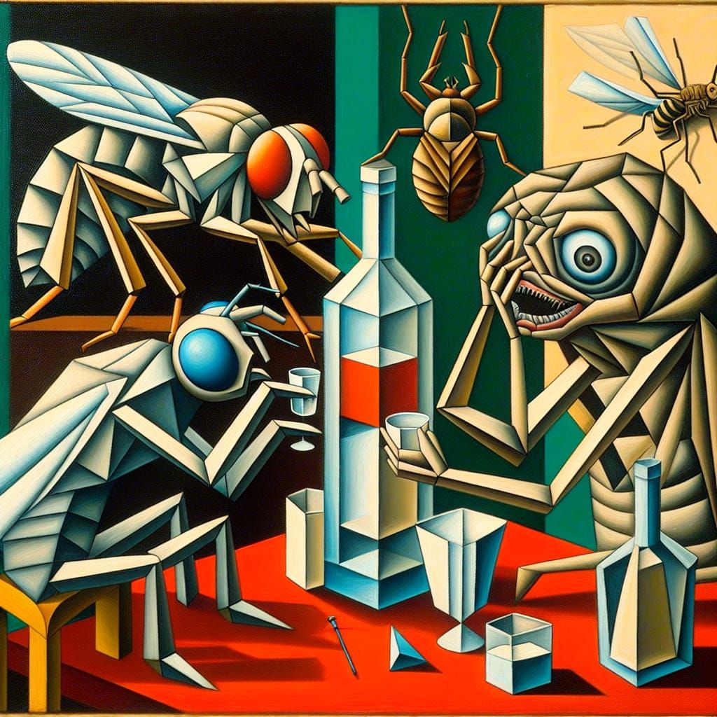 The Fly and The Spider Spiked The Tequila and now the Cicada is too ...