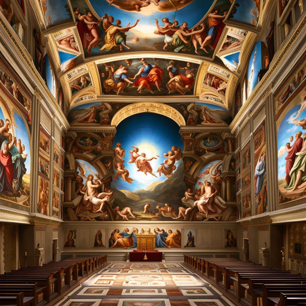 Sistene Chapel - AI Generated Artwork - NightCafe Creator