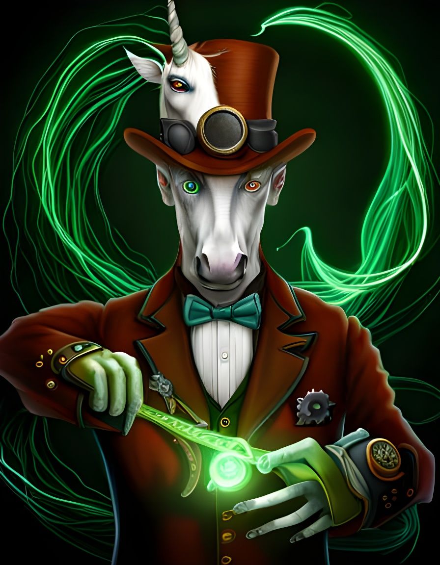 Dapper Unicorn Human Hybrids - AI Generated Artwork - NightCafe Creator