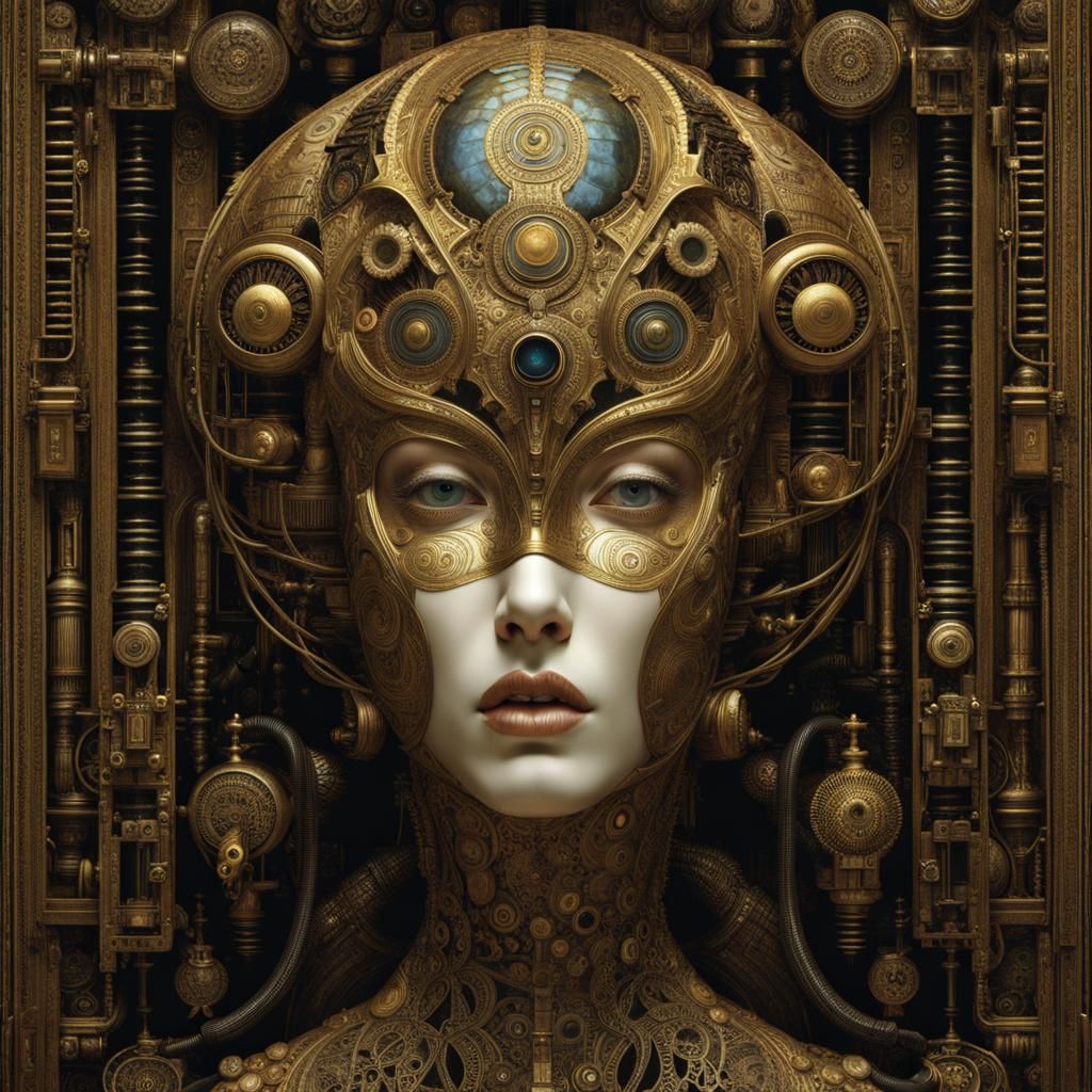 CRYPTID MACHINE PORTRAIT BEAUTY - AI Generated Artwork - NightCafe Creator