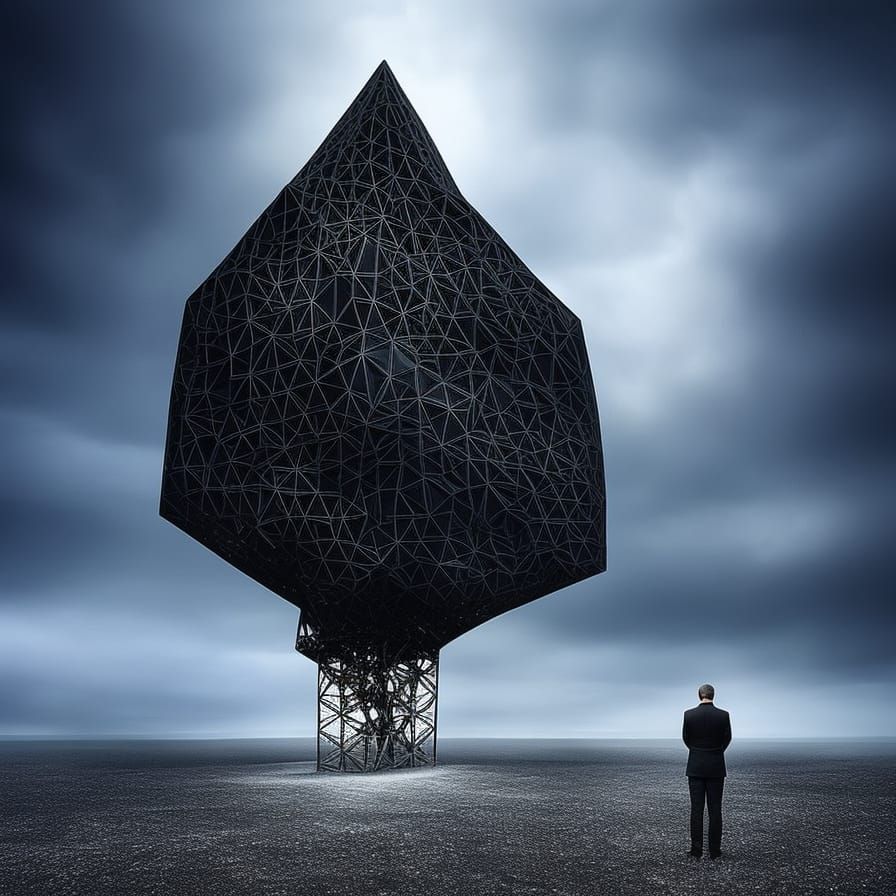 THE GREY STATIC MAN Trance inducing, Hyperreal, realistic, digital art ...