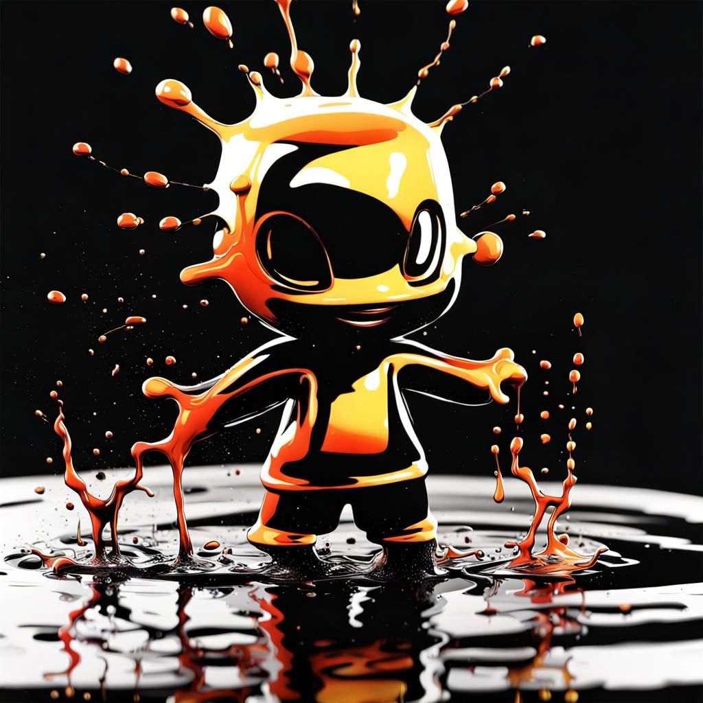 Ink splatter - AI Generated Artwork - NightCafe Creator