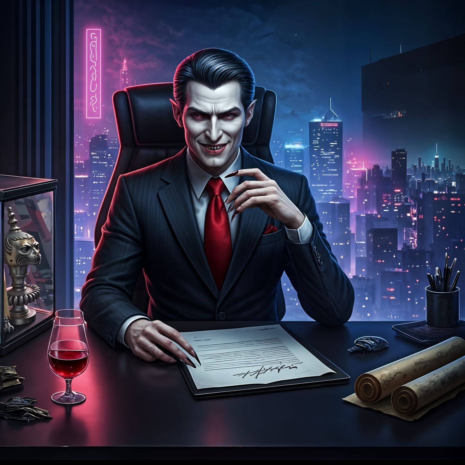 Immortal vampire CEO - Eternal Vampire Tycoon Dominates City...
