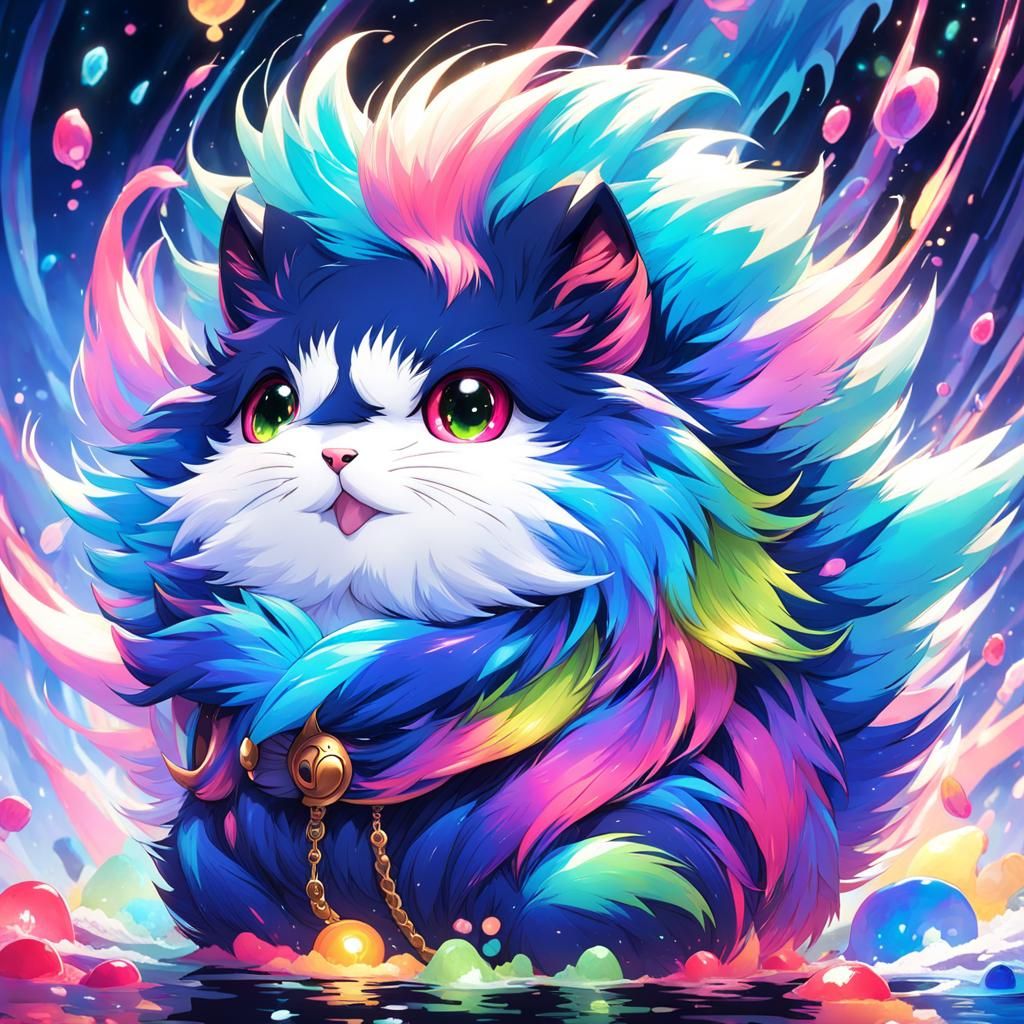 Power-up Puff - AI Generated Artwork - NightCafe Creator