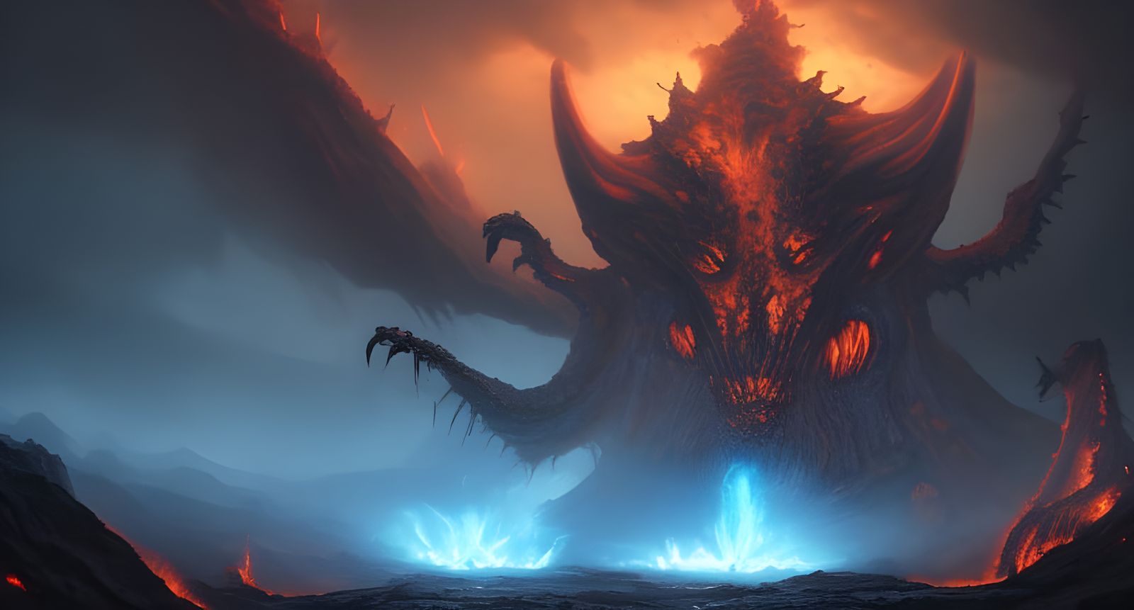 Magma Monster - AI Generated Artwork - NightCafe Creator