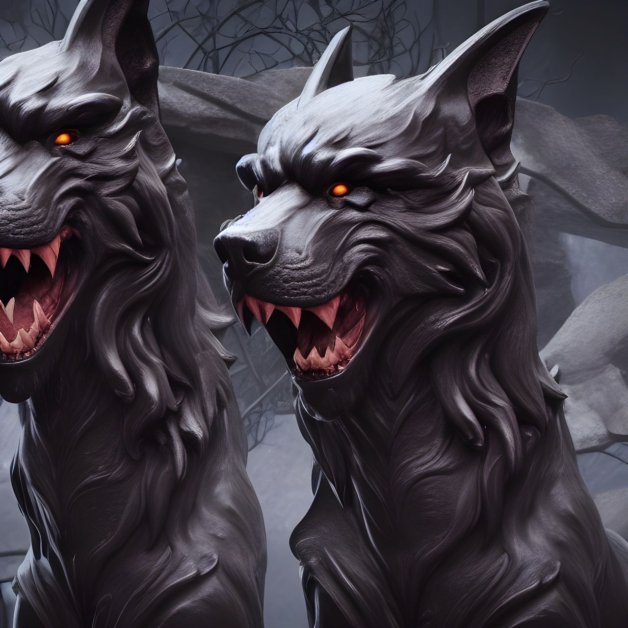 kérberos the gatekeeper - AI Generated Artwork - NightCafe Creator
