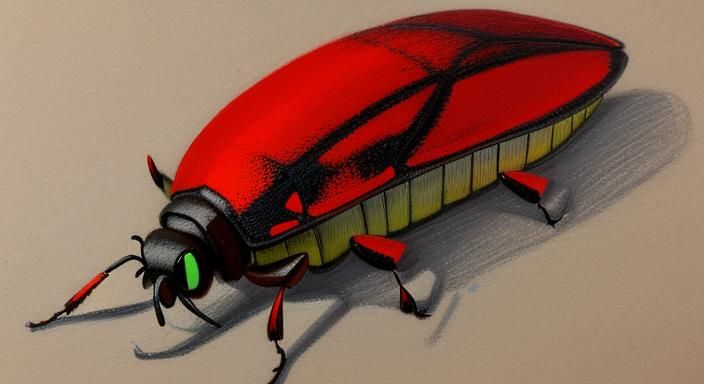 Ruby Ash Borer I - AI Generated Artwork - NightCafe Creator
