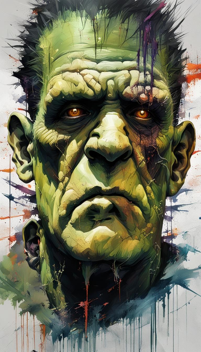Frankenstein's Monster - AI Generated Artwork - NightCafe Creator