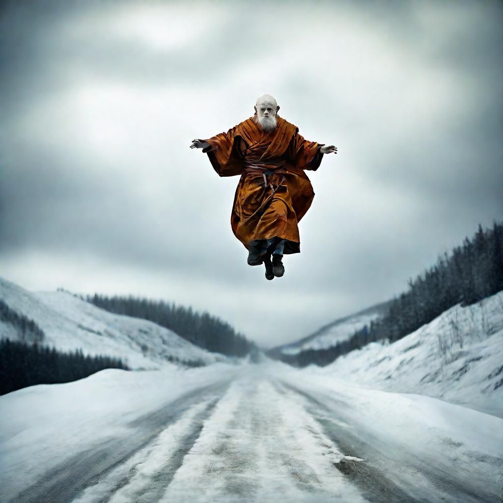 Floating Monk - AI Generated Artwork - NightCafe Creator