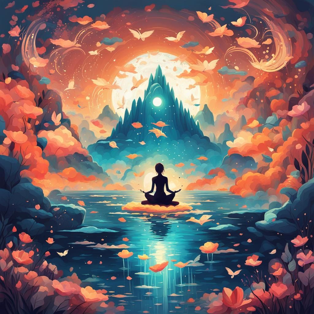 Meditation - AI Generated Artwork - NightCafe Creator