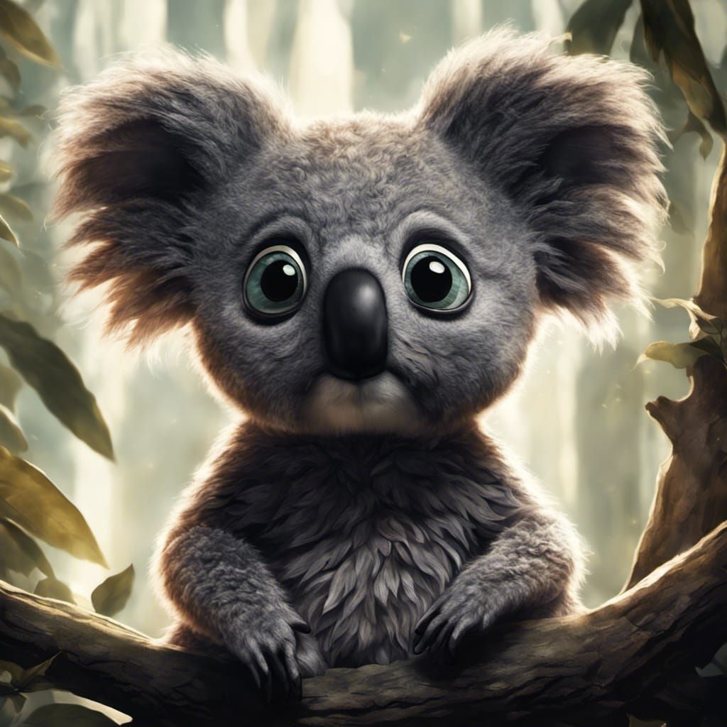 The sad Koala - AI Generated Artwork - NightCafe Creator