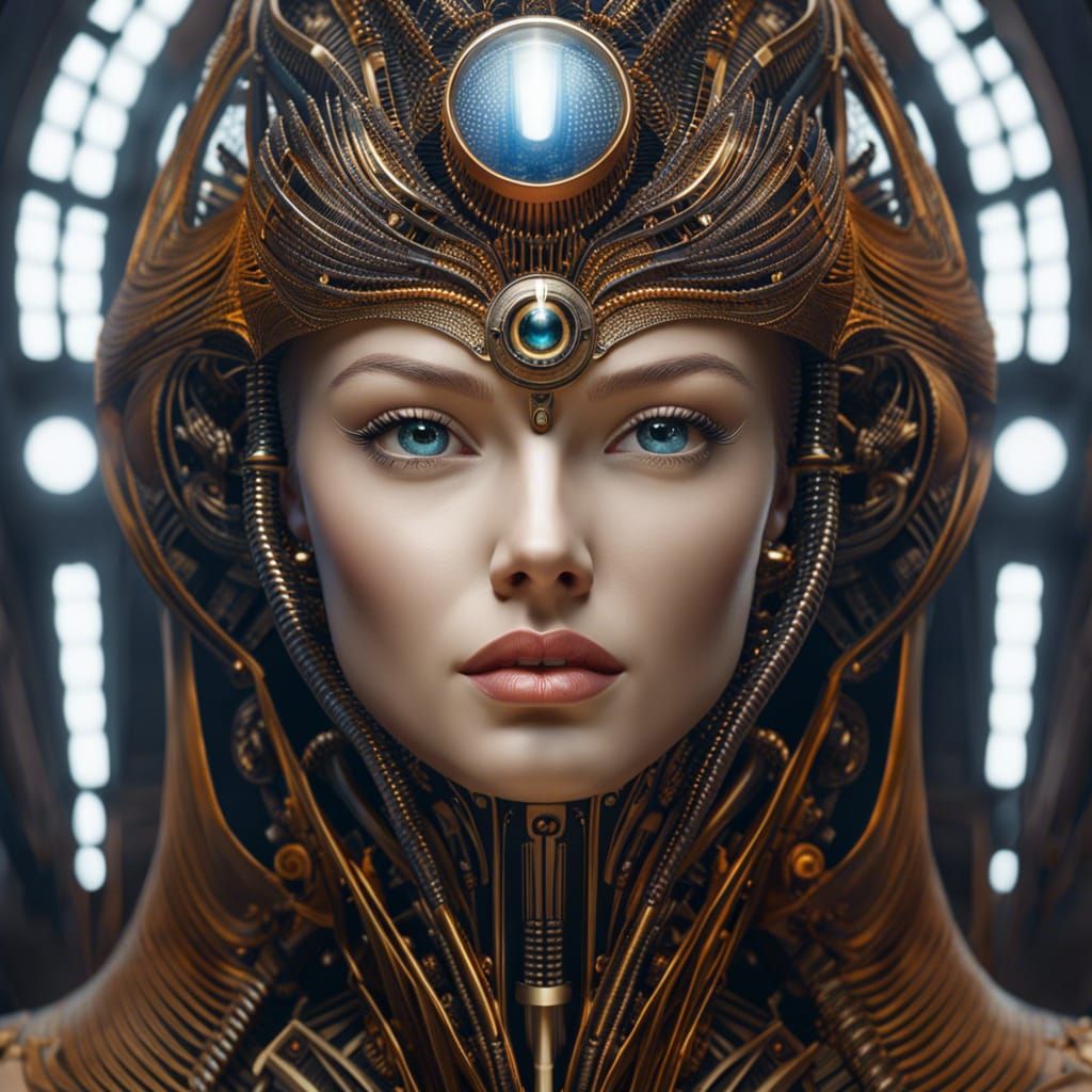 Female AI - Gorgeous Female AI Portrait in Eerie Precisionis...