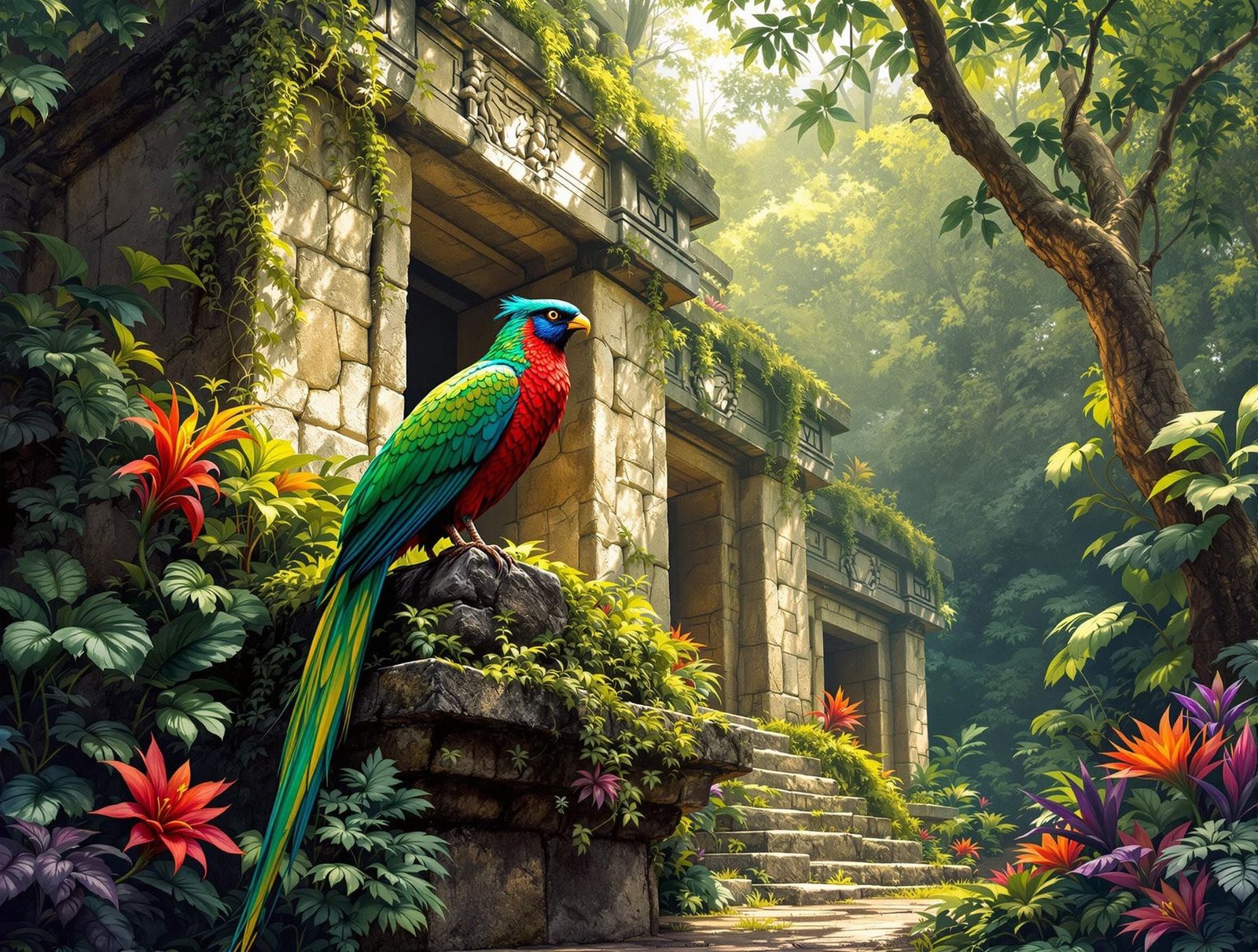 The Guardian of the Emerald Temple - Emerald Quetzal Guardia...