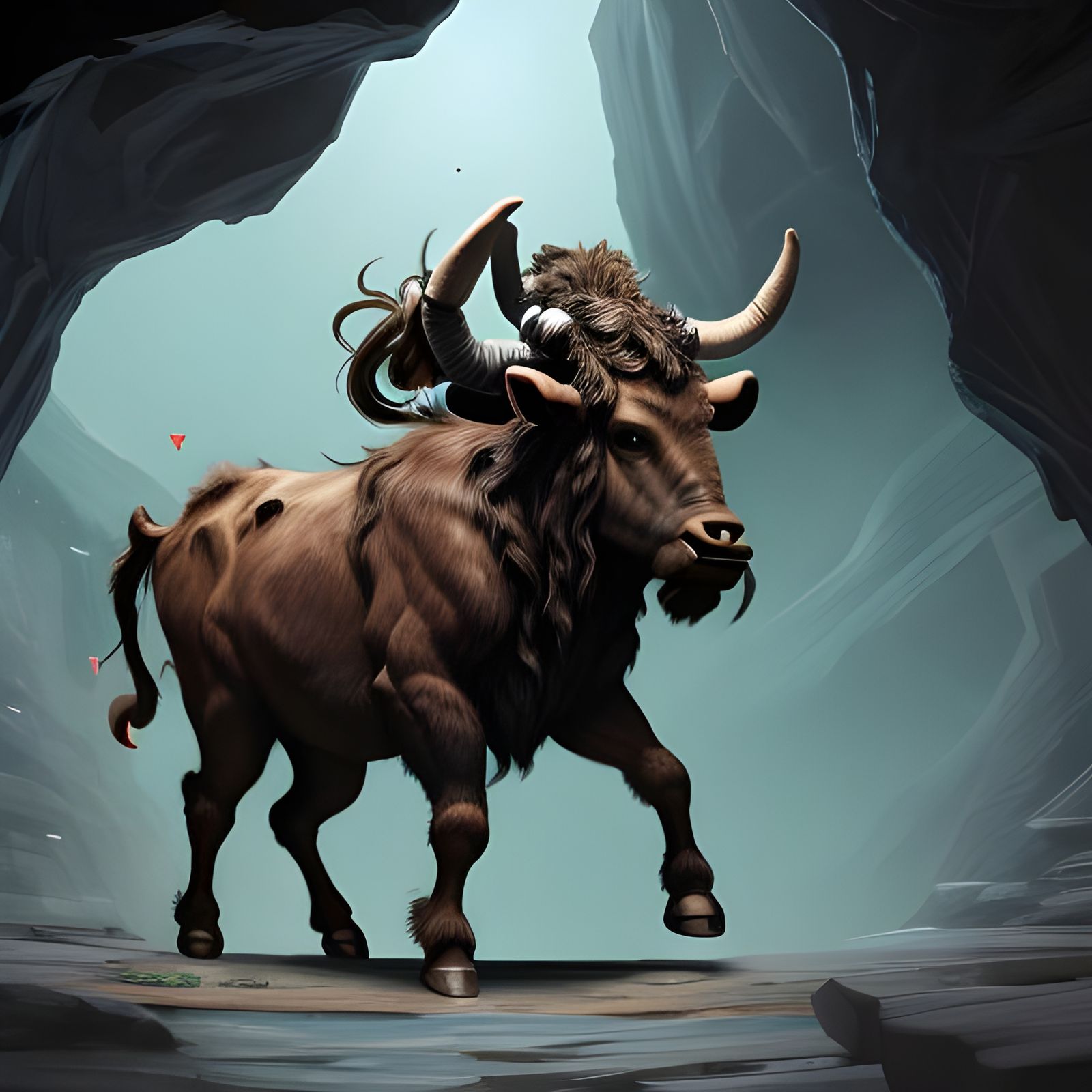 Mutant Bull - AI Generated Artwork - NightCafe Creator