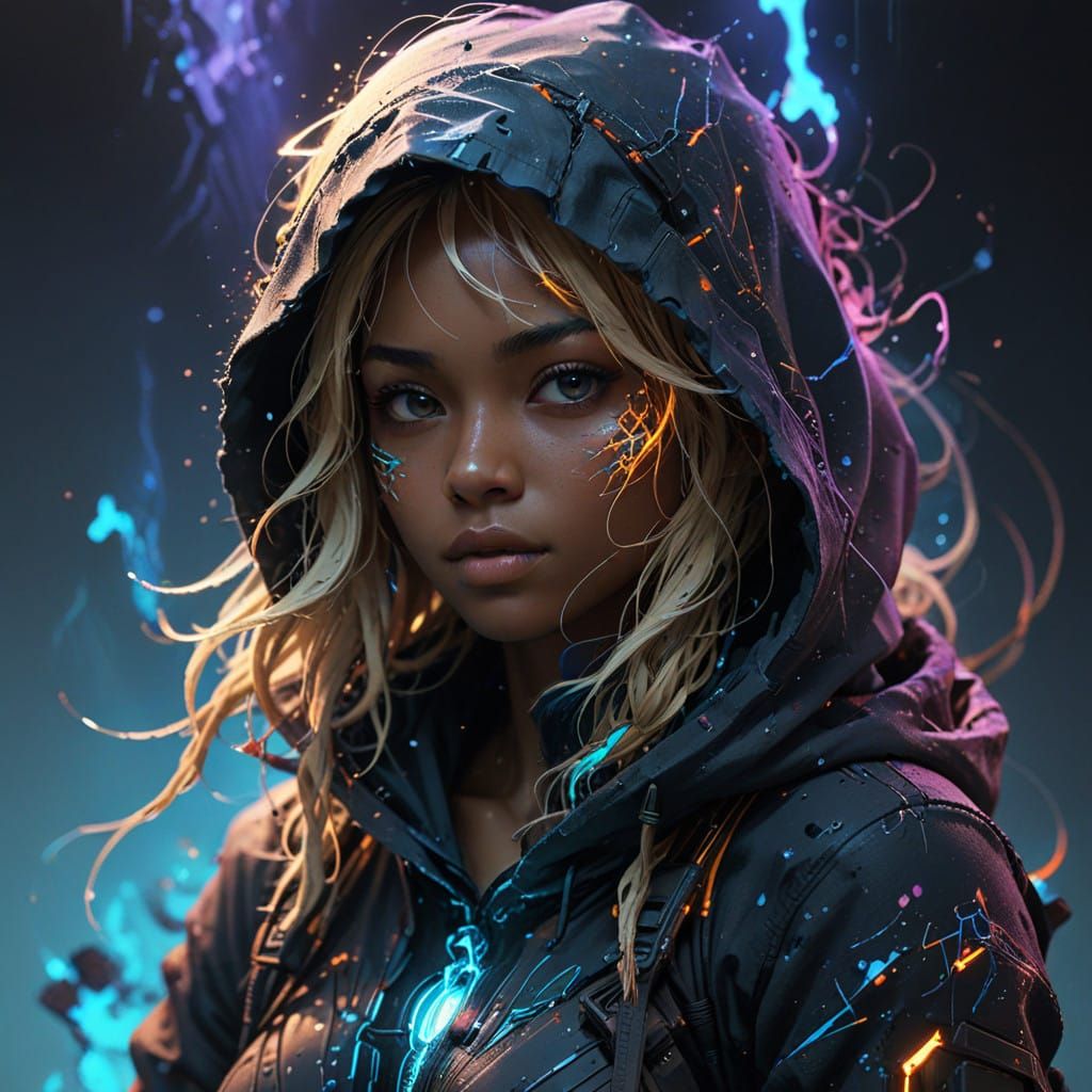 Rogue Assassin - Glowing Rogue Assassin in Anime Waifu Styl...