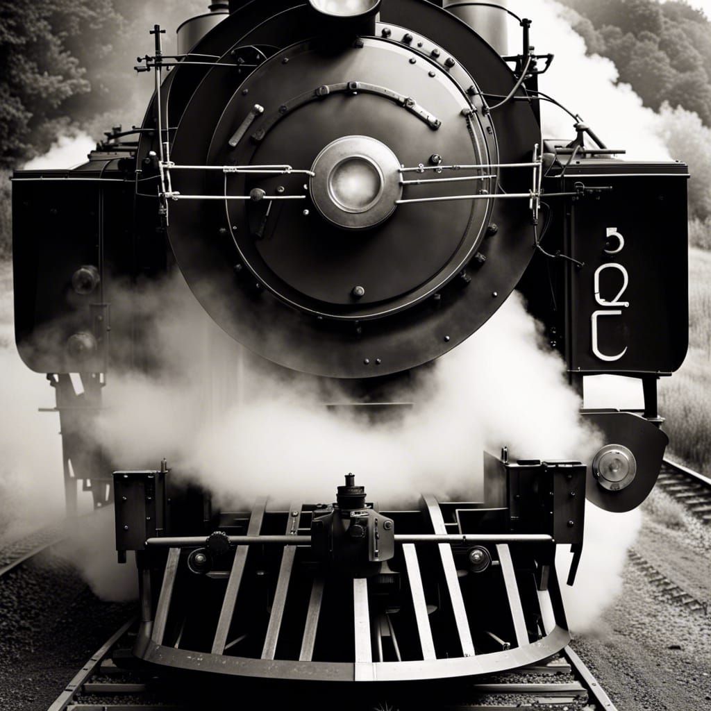 Steam train - AI Generated Artwork - NightCafe Creator
