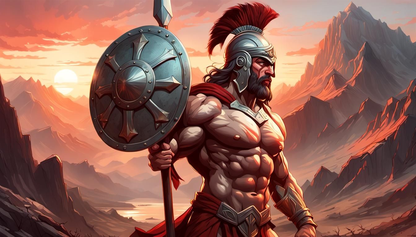 Then, and again, sing of three hundred Men. - AI Generated Artwork ...