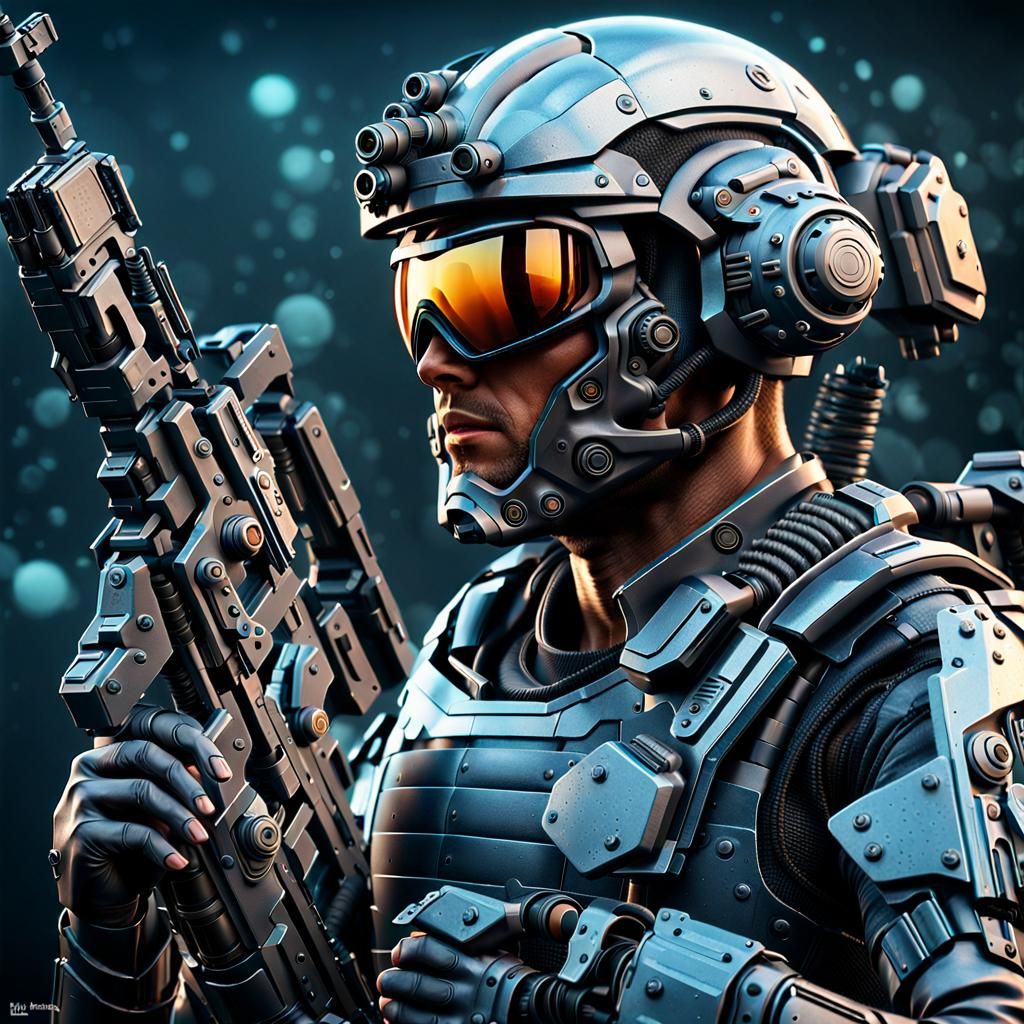 Futuristic Marine - AI Generated Artwork - NightCafe Creator