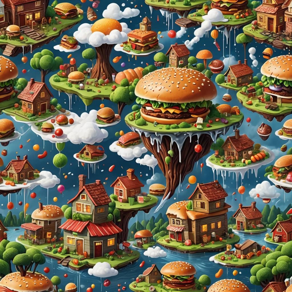 strange food world - AI Generated Artwork - NightCafe Creator
