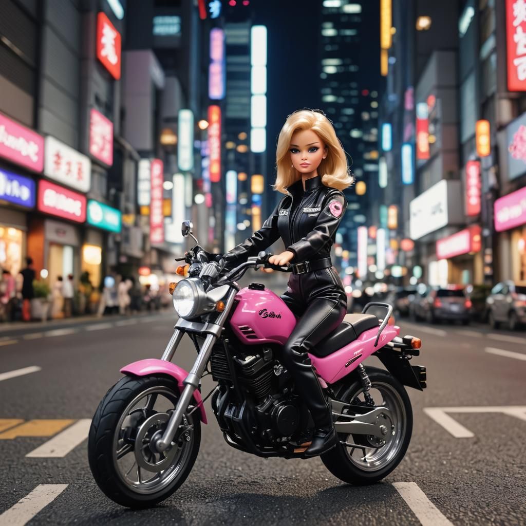 biker Barbie - AI Generated Artwork - NightCafe Creator