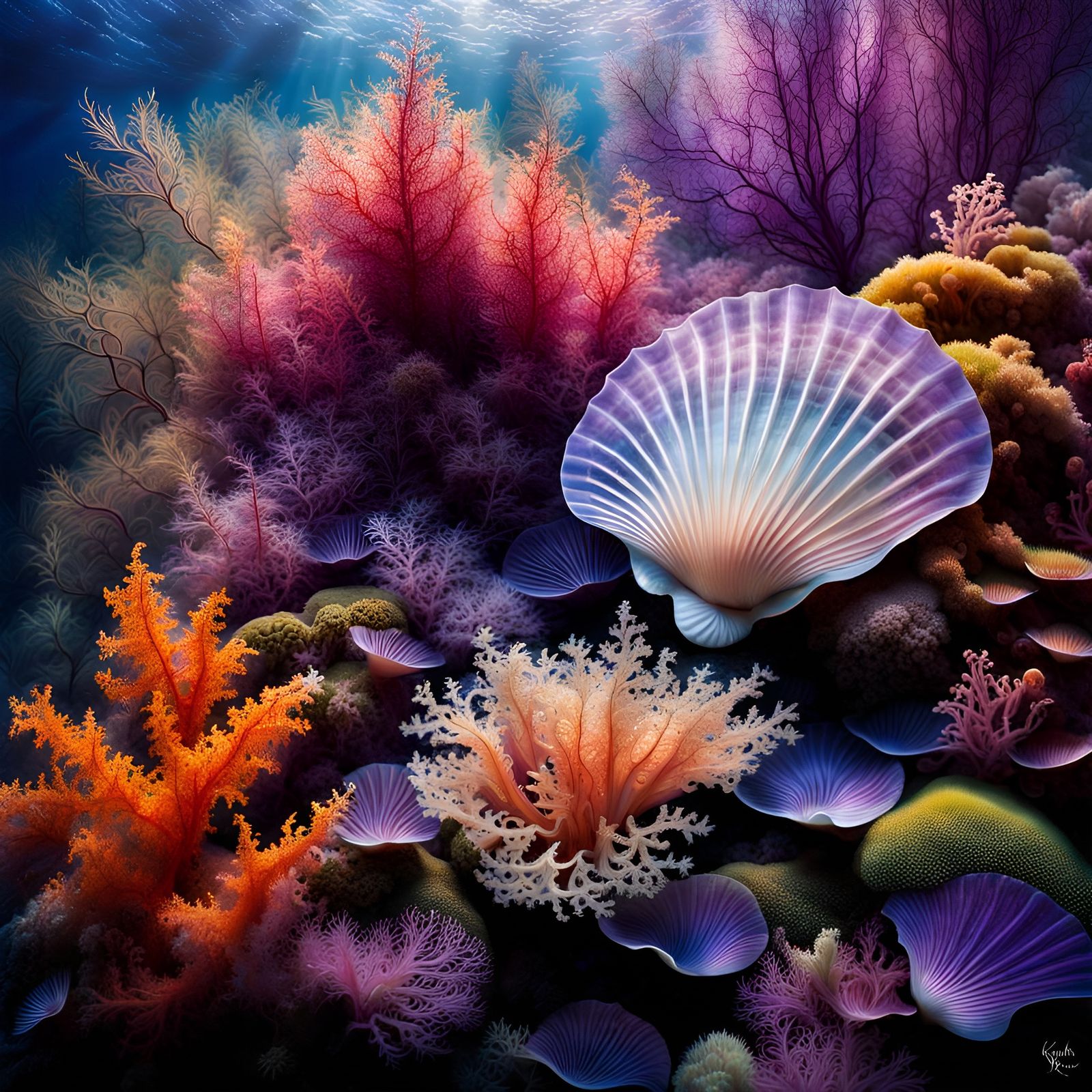textures under the sea - AI Generated Artwork - NightCafe Creator