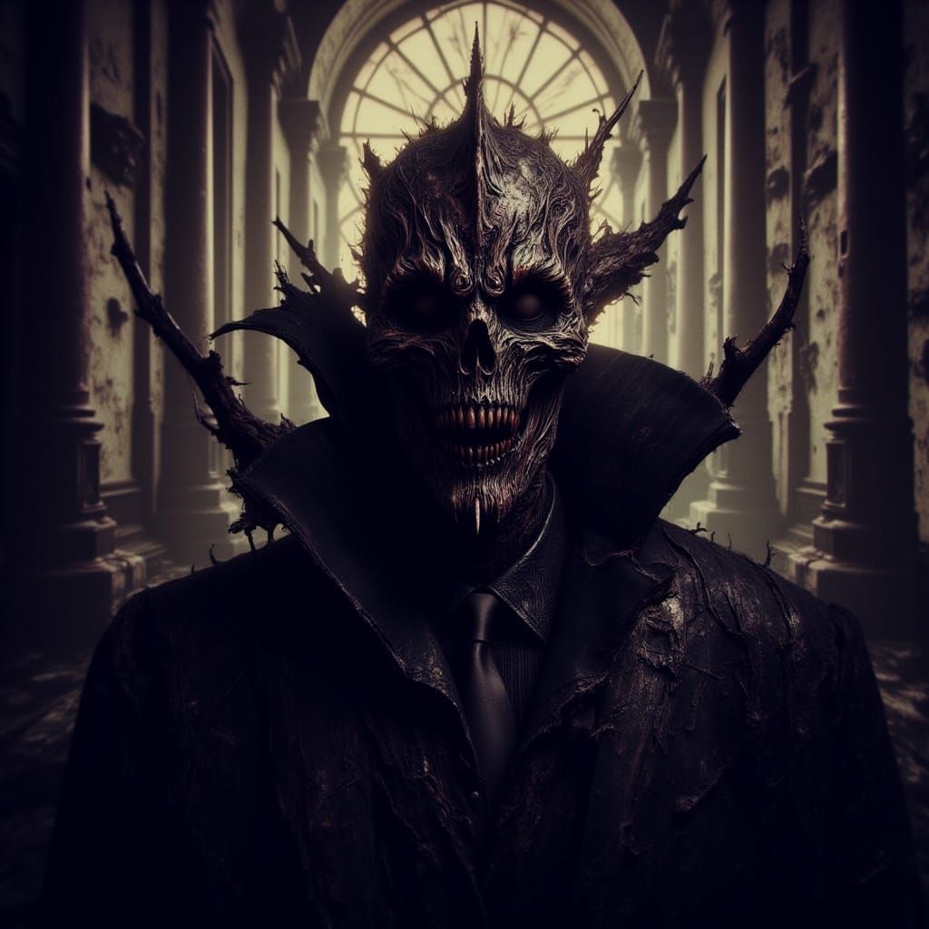 Dark Fantasy Vampire Ghoul Masterpiece in Cyberpun... - AI Art