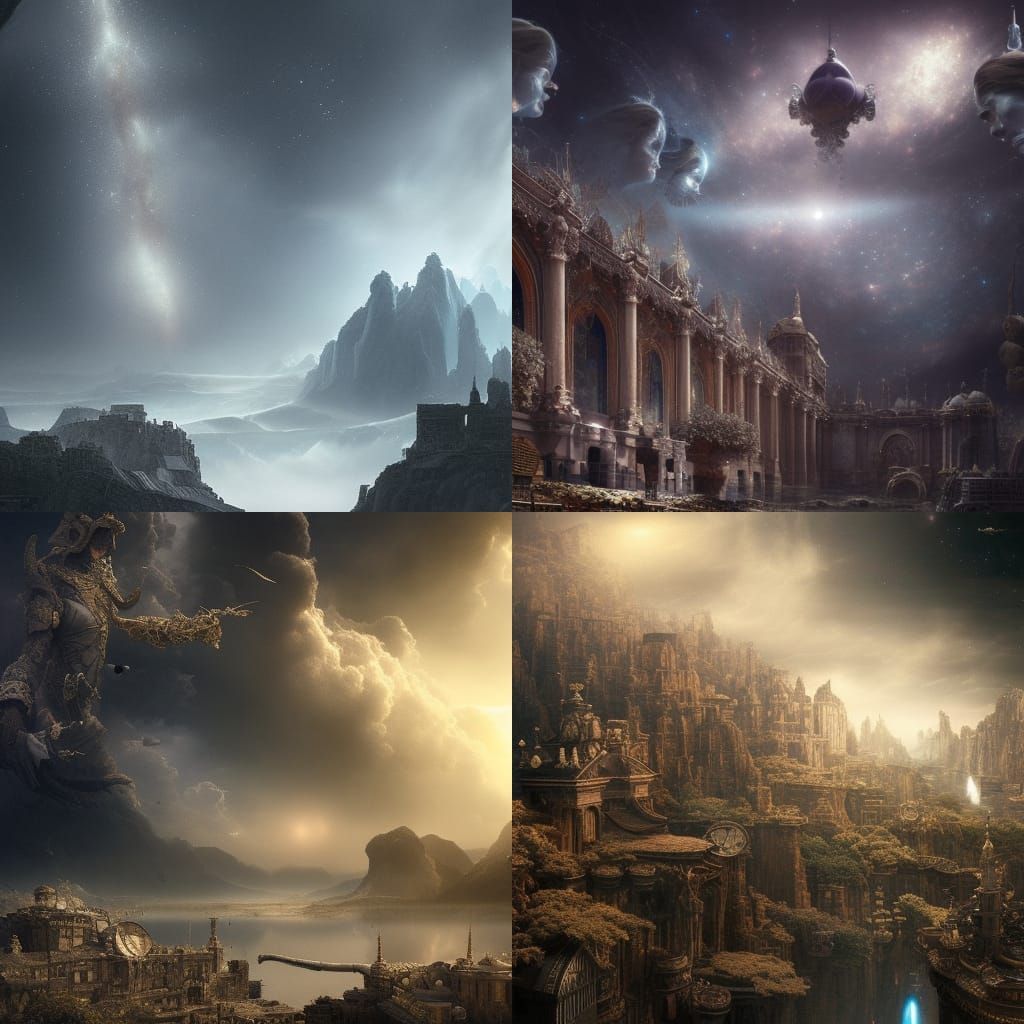 people made of stardust, Epic cinematic brilliant stunning intricate ...