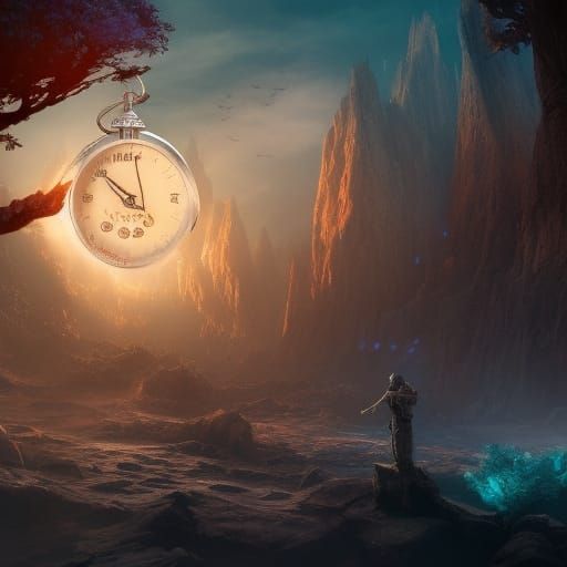 Time Is Waiting For You. - AI Generated Artwork - NightCafe Creator