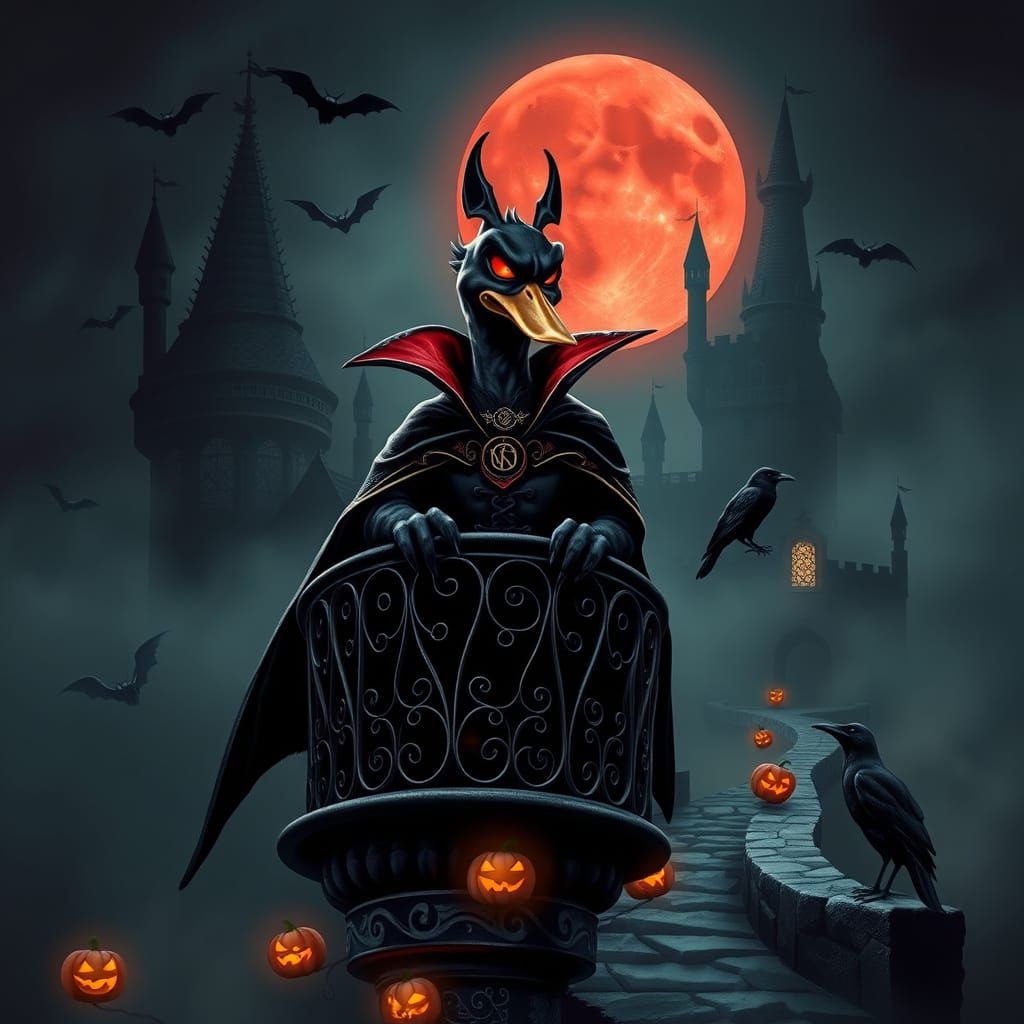 Stunning Art Prompt: "Count Quackula – The Vampire Duck" Prompt for ...