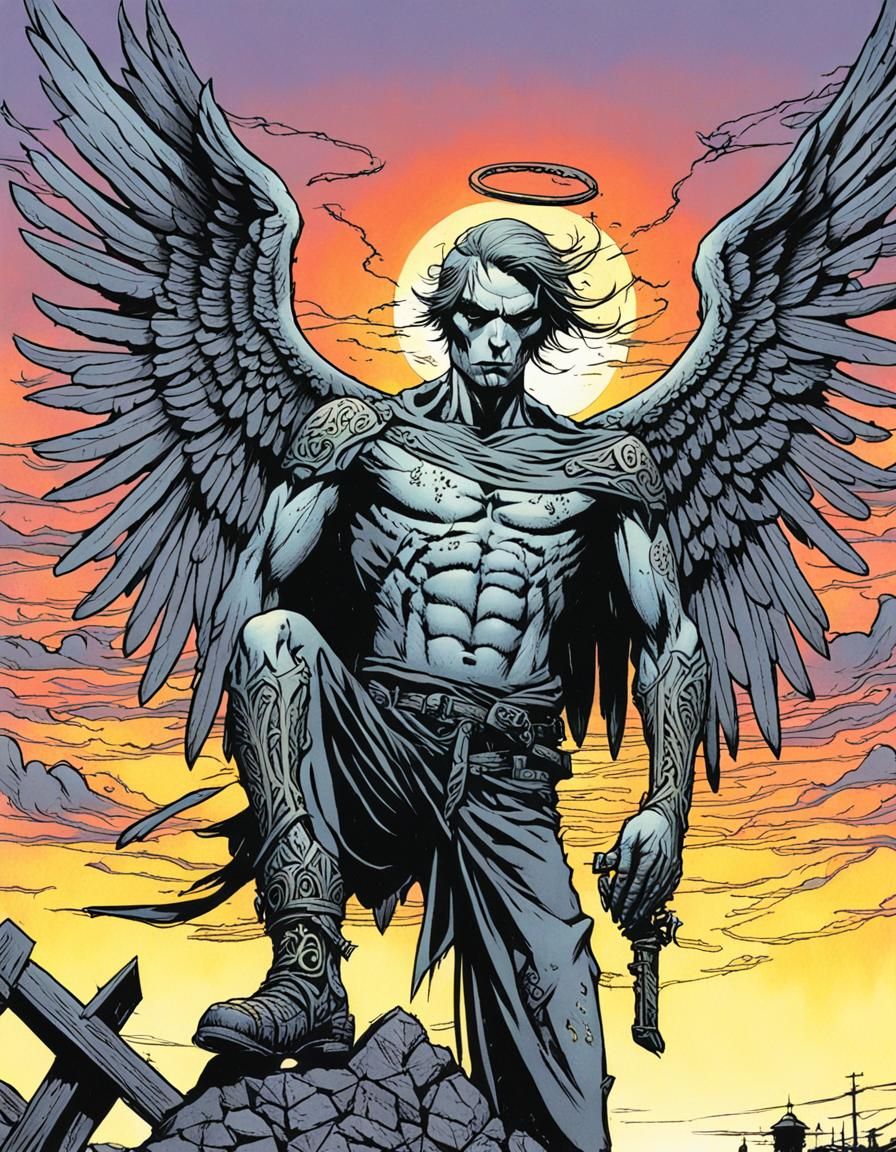 Avenging Angel - AI Generated Artwork - NightCafe Creator