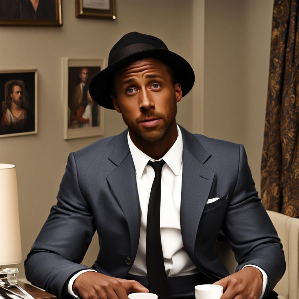 RYAN GOSLING AS A BLACK MAN - AI Generated Artwork - NightCafe Creator
