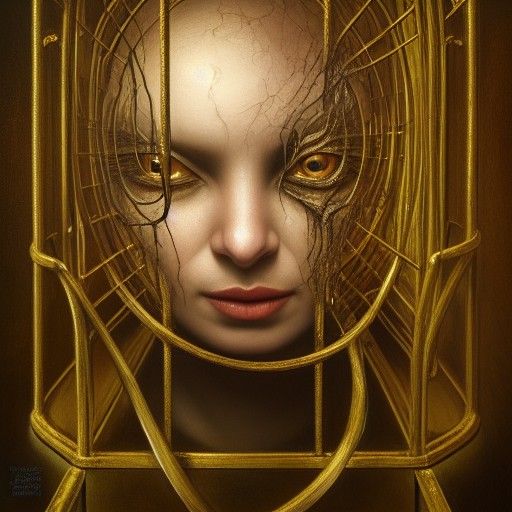 Trapped in a Gilded Cage - AI Generated Artwork - NightCafe Creator