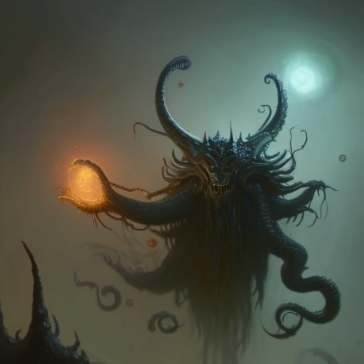 Azathoth awakens, the dream ends - AI Generated Artwork - NightCafe Creator