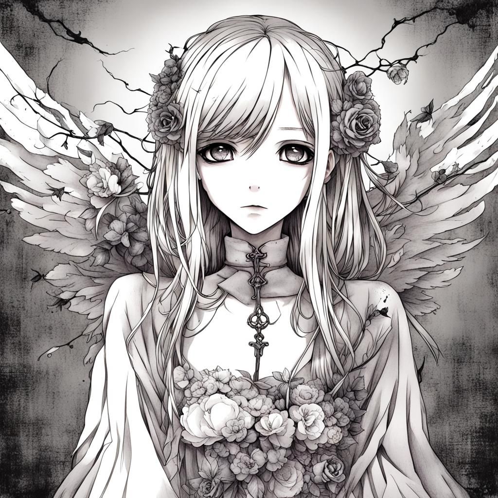 fallen angel - AI Generated Artwork - NightCafe Creator