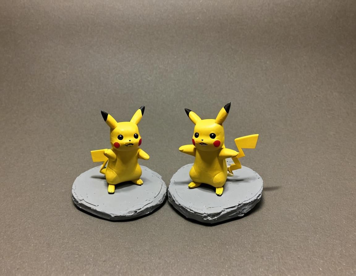 Modeling clay Pikachus - AI Generated Artwork - NightCafe Creator