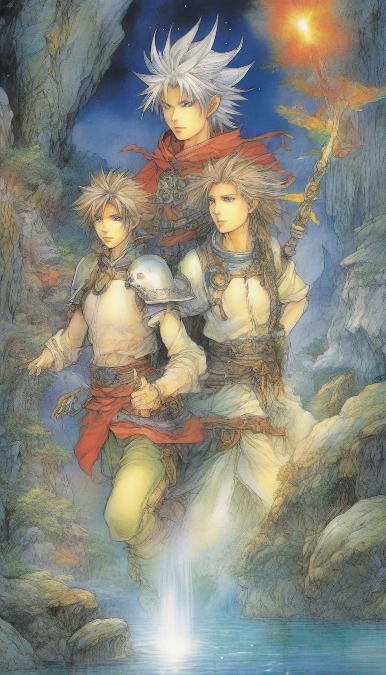 Art by Yoshitaka Amano, Final Fantasy-inspired, brother and sister team ...