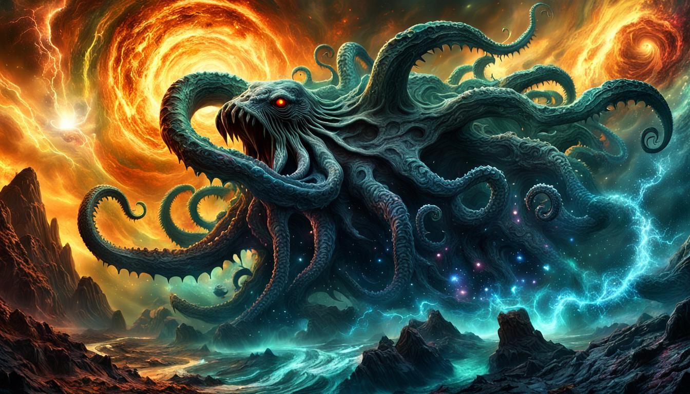 Lovecraftian Entity - AI Generated Artwork - NightCafe Creator